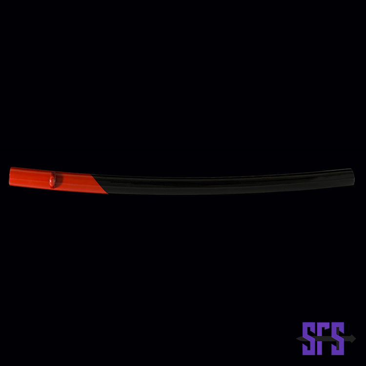 Black & Red Handle Saya/Scabbard for Japanese Swords