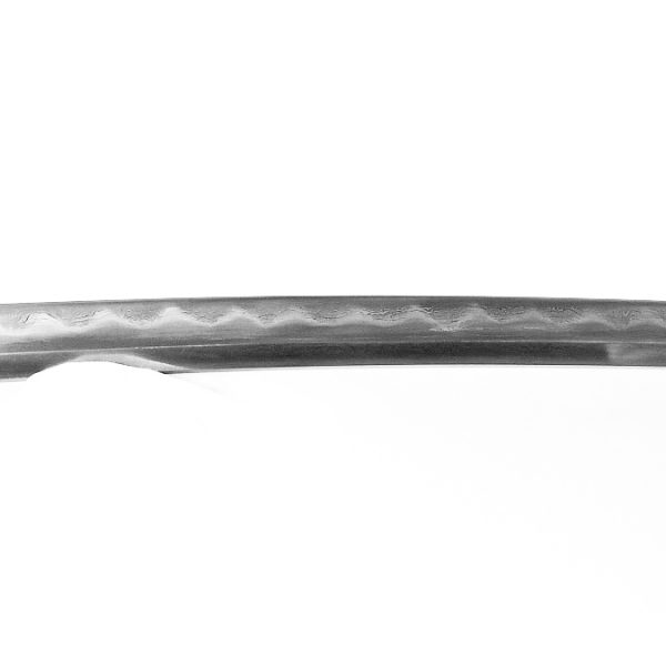 Tamahagane Steel Blade with Gunome (Zigzag) Abrasive Hamon