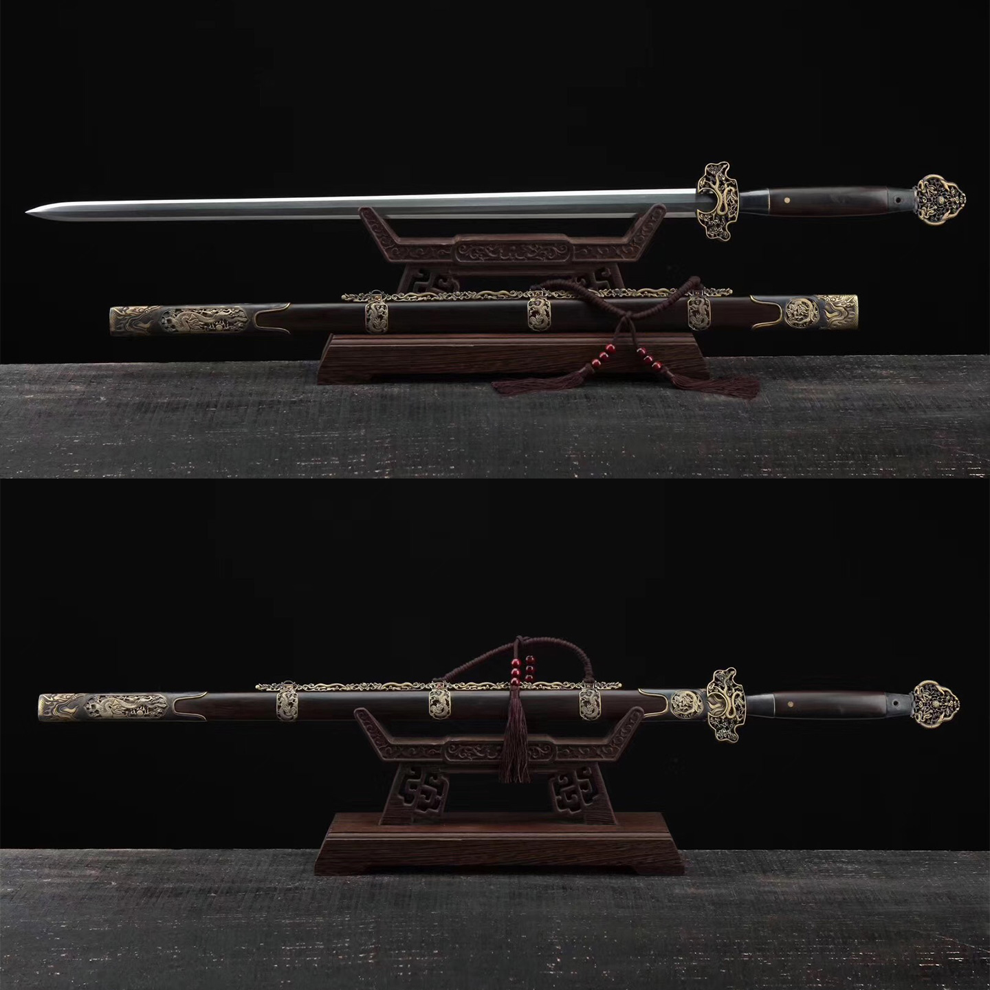 1095 Folded & Clay-Tempered Steel Ming Gong Jian Sword