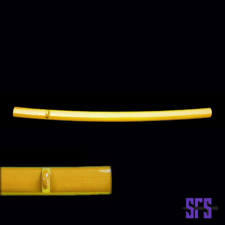 Yellow Saya/Scabbard for Tanto, Wakizashi, Katana, and Ninjato Swords ...