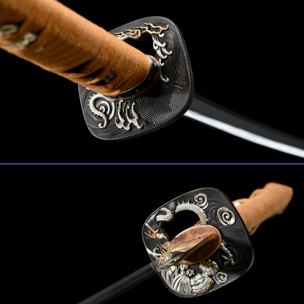 Shihozume Steel Blade with Gunome (Zigzag) Abrasive Hamon