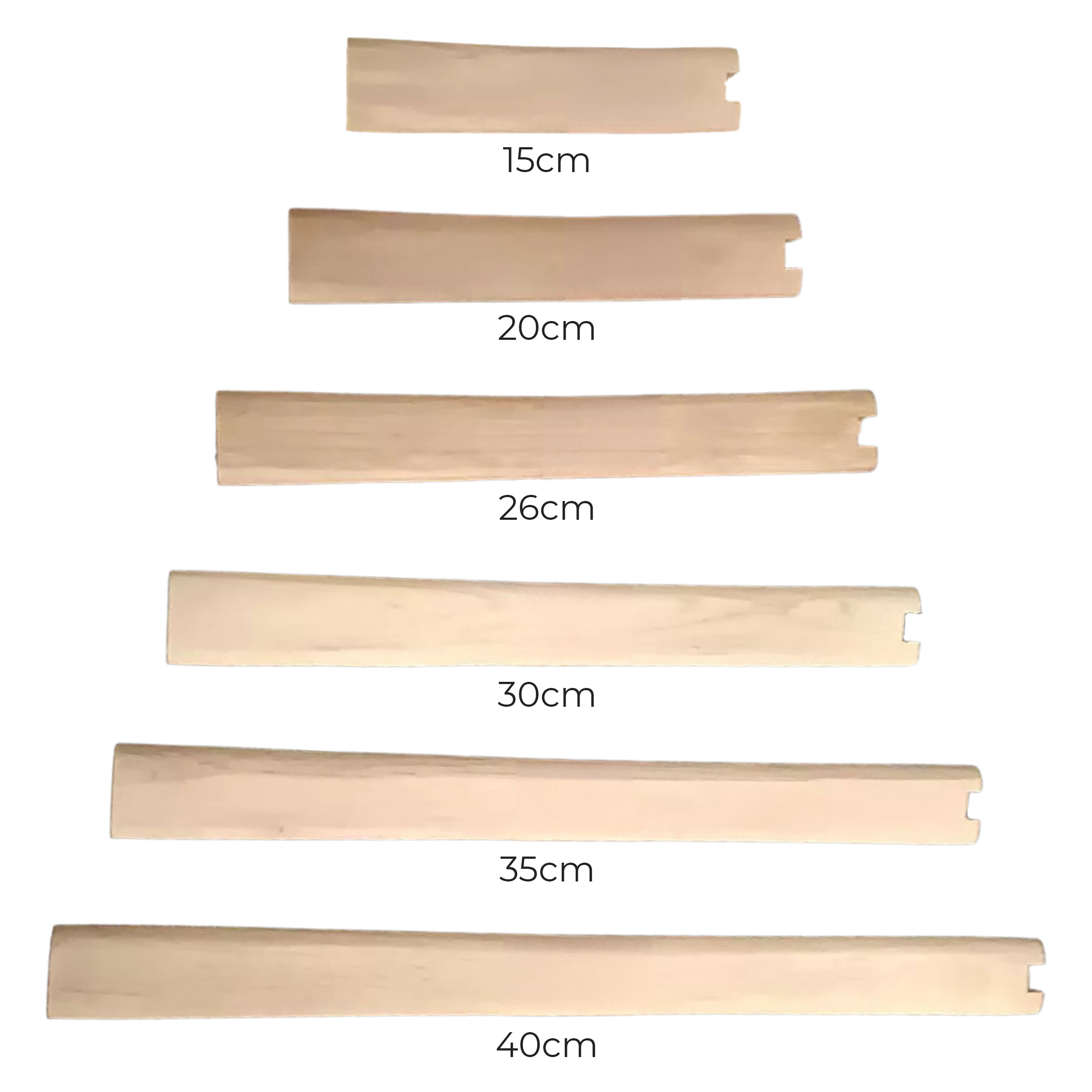 Handle (Tsuka-Ito) Wood Core for Japanese Sword - Five Sizes