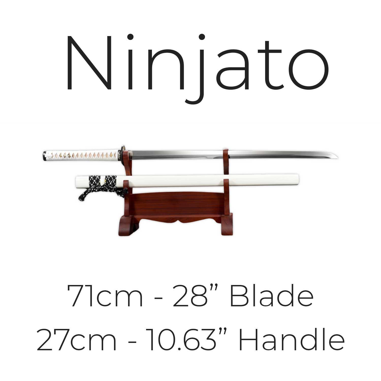 Custom Tsuka Handle - 5 Sizes for Japanese Swords